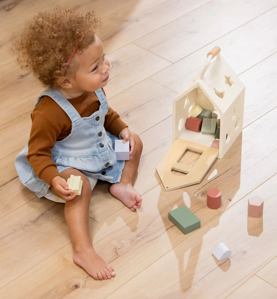 Wooden Shapes Sorting House – Minnow Lane